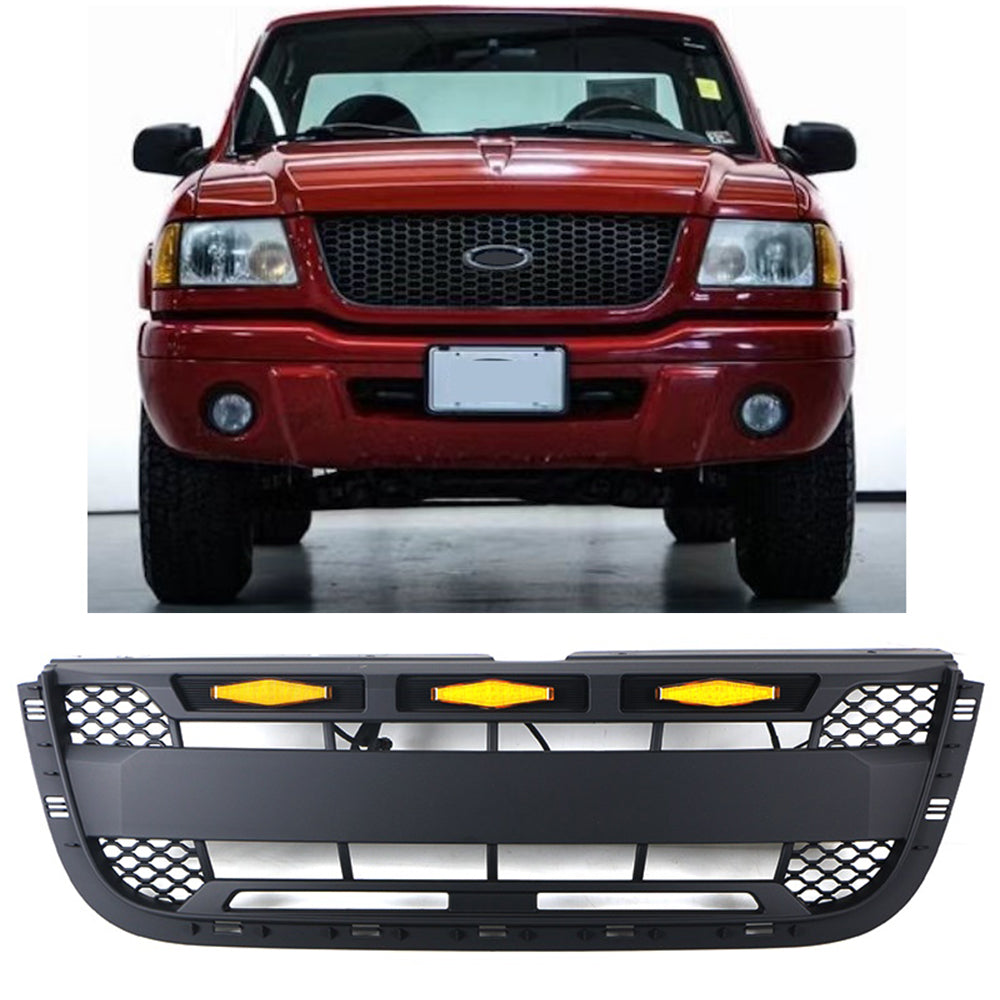 CNCT Grille For 2001 2002 2003 Ford Ranger Honeycomb Style Grille with