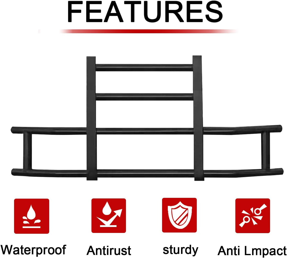 Deer Guard Compatible with 2018-2024 Freightliner Cascadia, Deer Bumpe ...