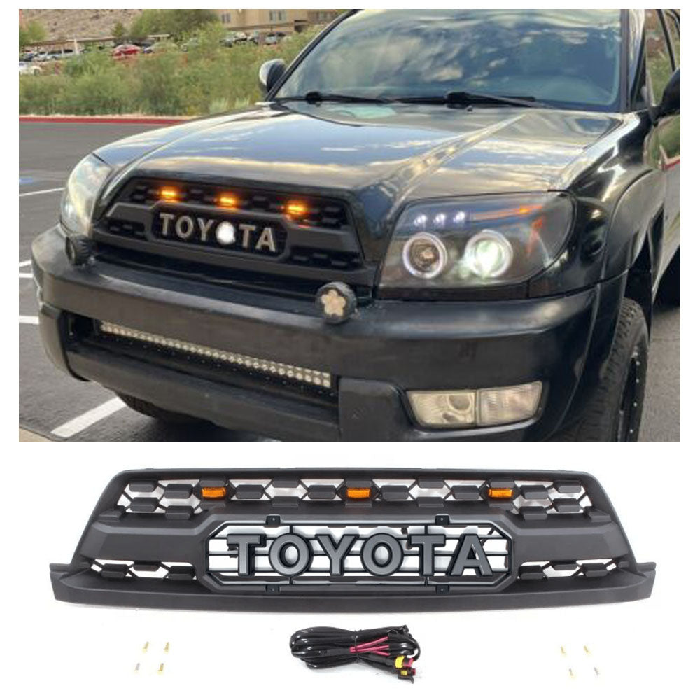 2003 2004 2005 Toyota 4runner Grille TRD PRO Style Grill Matte Black W ...