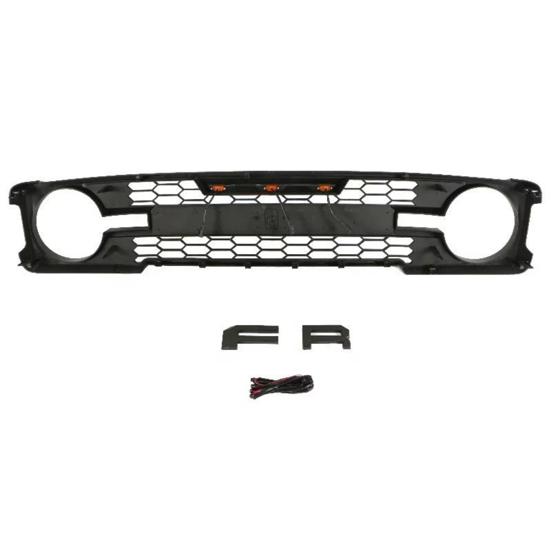 2021-2022 Ford Bronco Raptor Style Grill With Letters & LED Lights – CNCT