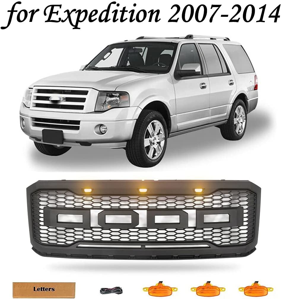 Front Grille for 2007-2014 Ford Expedition Raptor Upper Bumper Grill B ...