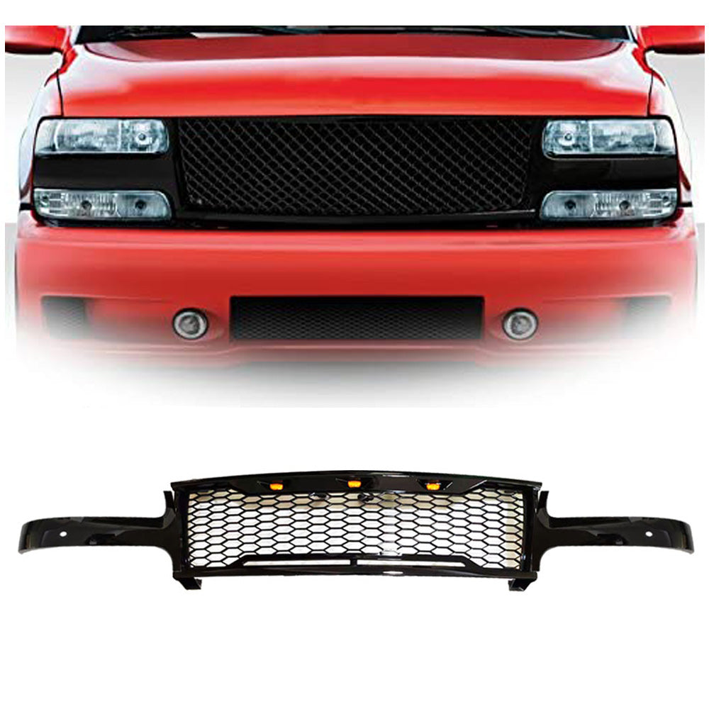 Front Grill For 1999 2000 2001 2002 Chevy Silverado / 2000-2006 Chevy ...