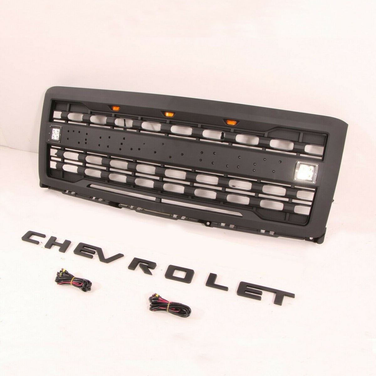 CNCT Front Grille For 2014-2015 Chevrolet Silverado 1500 Black Bumper