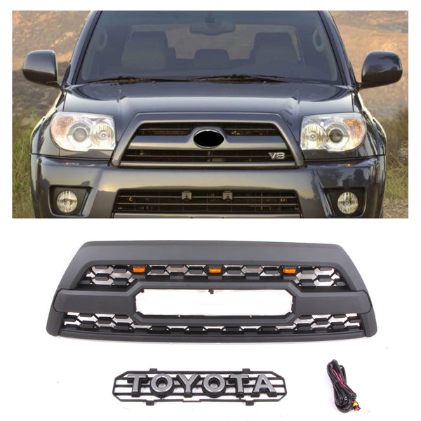 Grille Fits 2006 2007 2008 2009 4Runner TRD PRO Style Front Grill Blac ...